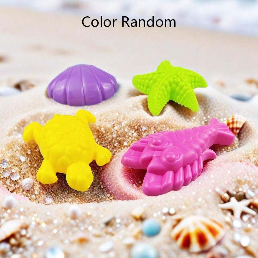 Children's Educational Beach Toy Ocean Animal Sand Mold Set, For Sand ...