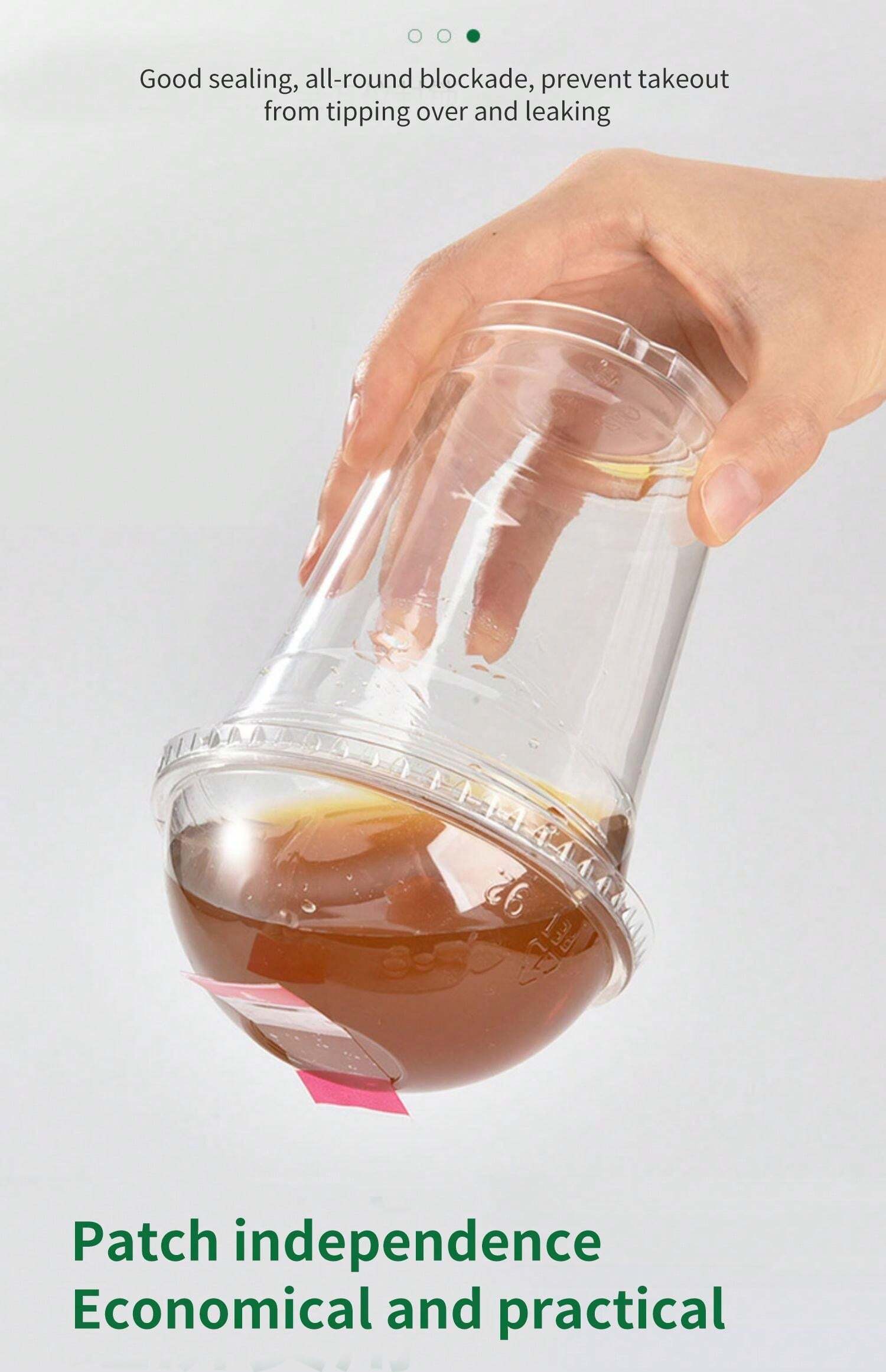 5 Rolls Transparent Easy-To-Tear Sealing Tape For Packaging, Milk Tea ...