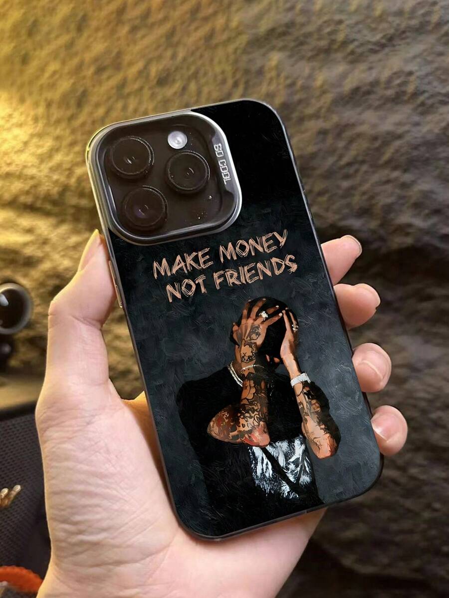 Apple 1pc Inspirational Slogan IMD Phone Case With Matte Texture ... Apple 1pc Inspirational Slogan IMD Phone Case With Matte Texture ...