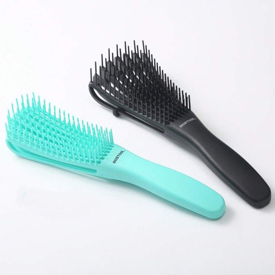 BESTOOL 2pcs Detangling Brush For Black Natural Hair, Detangler Brush ...