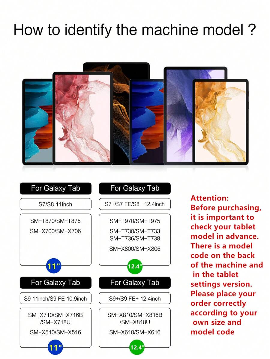 German Keyboard Cover Compatible With Samsung Galaxy Tab S9 FE+ Plus S8+ S7 FE Plus S9+ S8+12.4 ...