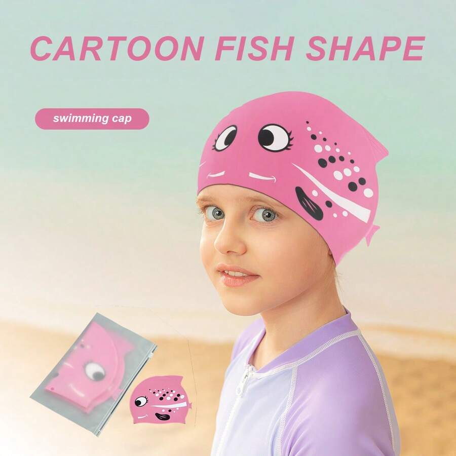 1PC Cute Cartoon Fish Shape Comfortable Children's Silicone Fin ...