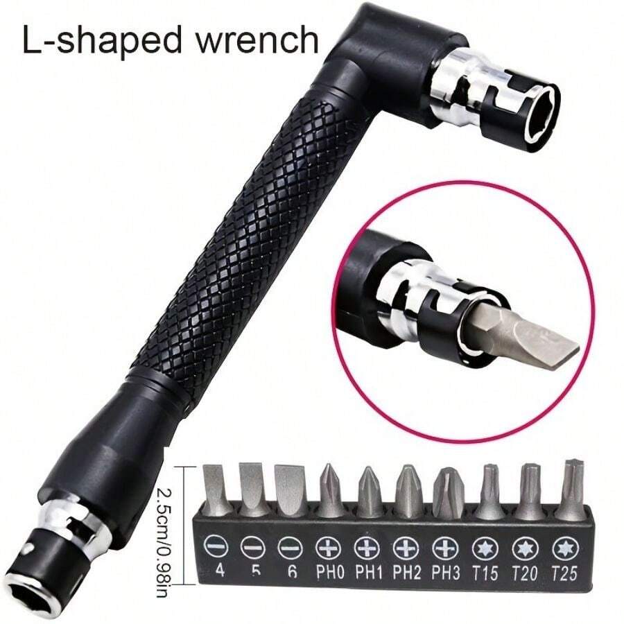 L-Shaped Mini Socket Extension Screwdriver, Socket Handle Screwdriver Tool, Socket Wrench, Hex ...