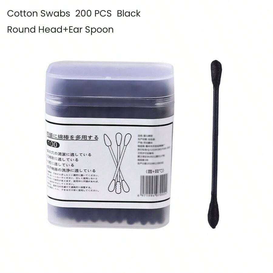 200pcs/Box Japanese Style Ear Cleaning Cotton Swab Double-Ended ...