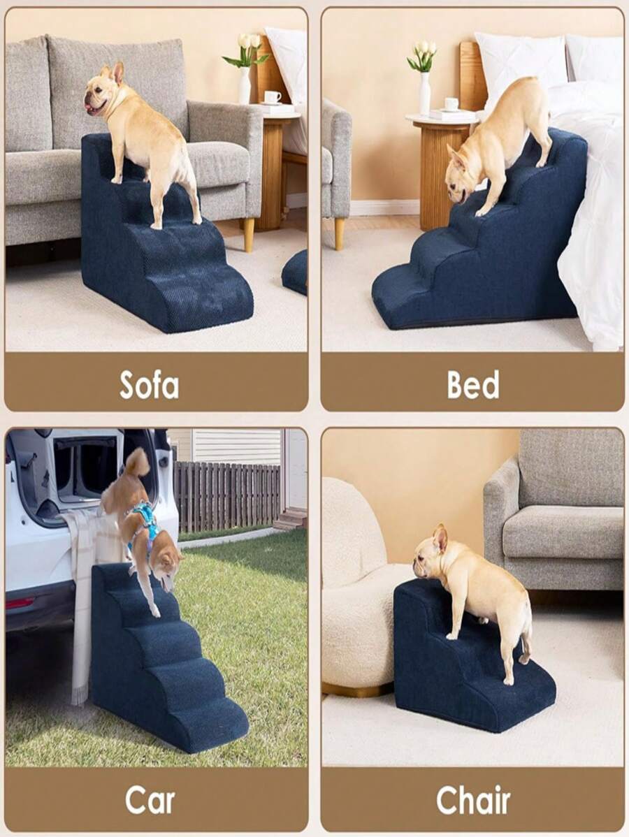 Dog Stairs Ramp Sponge Step Pet Ladder For Small Pets Slope Design For ...