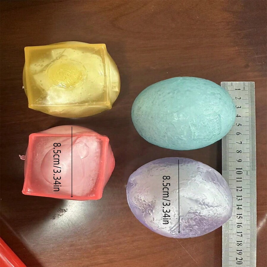 4pcs/ 12pcs Ice Cube Stress Ball, It Will Get Colder After Squeezing ...