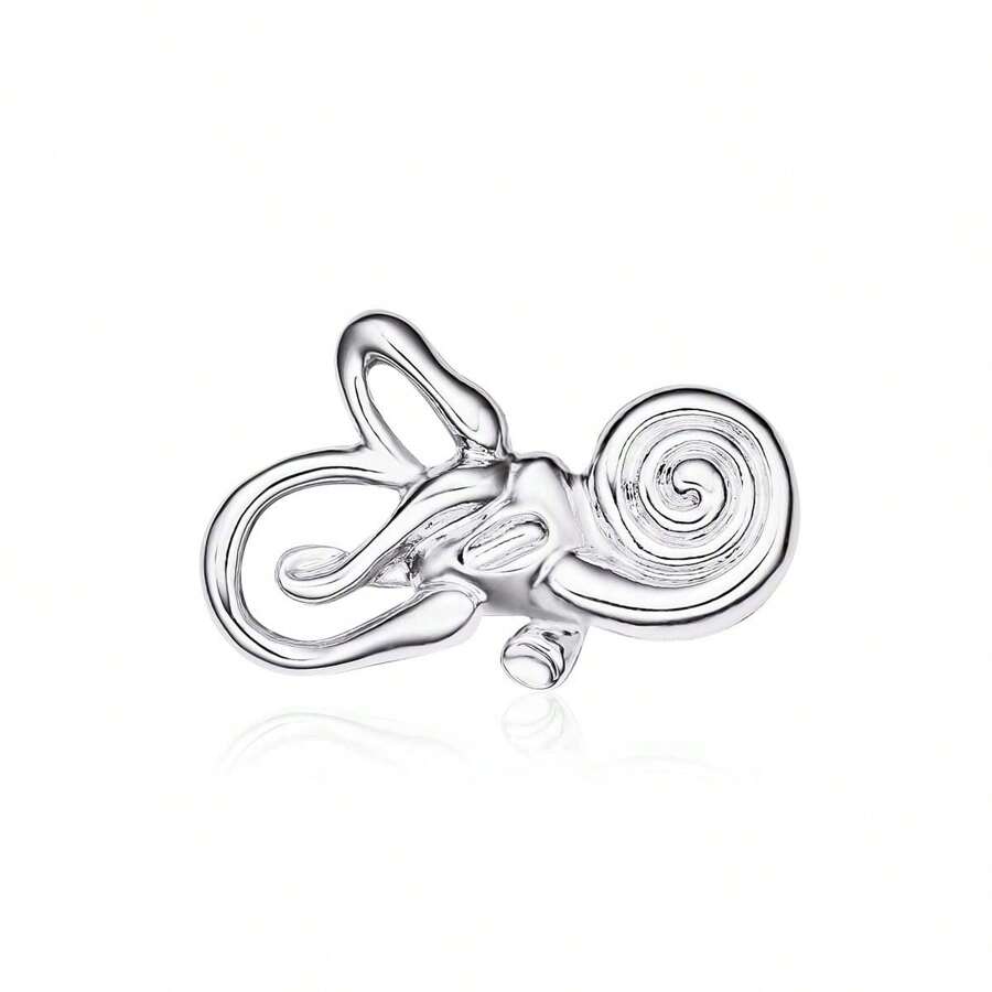 1pc Exquisite Cochlear ENT Pin Brooch Medicine Otolaryngology Lanyard ...