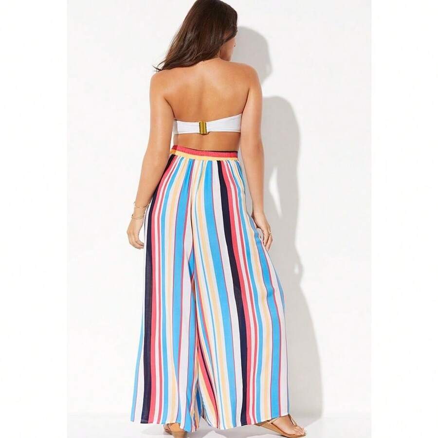 Swimsuits For All Women's Plus Size Mara Beach Pant With Side Slits ...