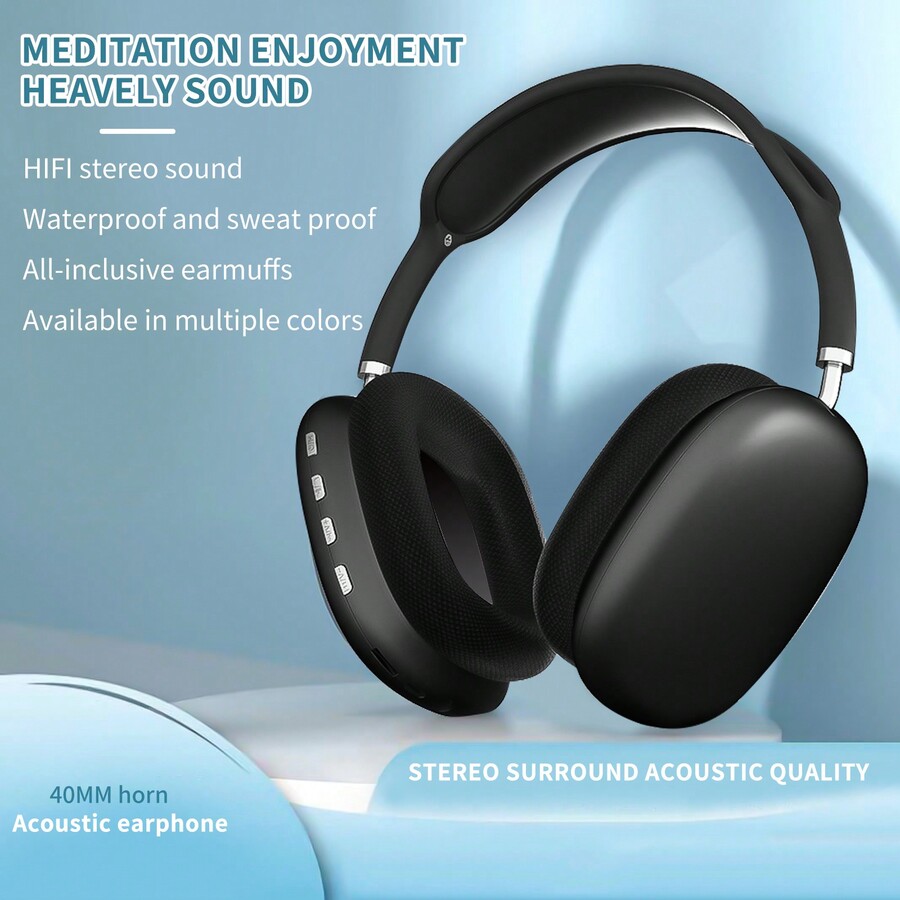 Over-Ear Headphones, Wireless Headphones, Stereo Lightweight Headset ...