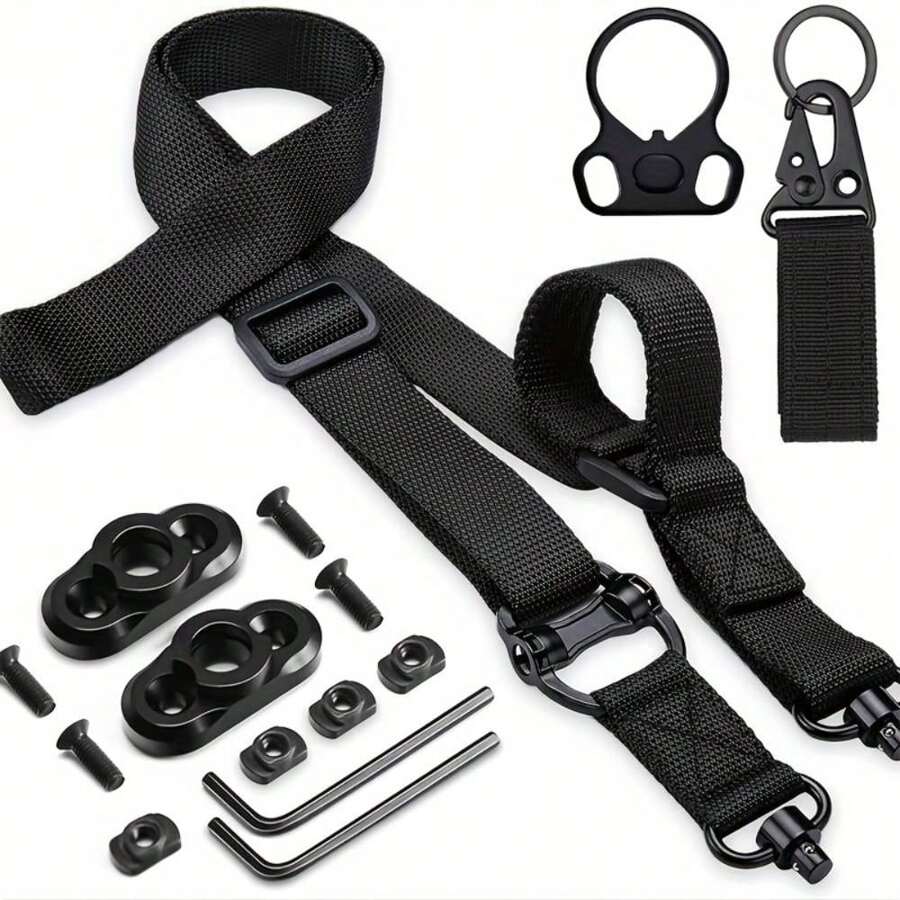 Rifle Sling 2 Point Sling Quick Adjust With QD Sling Swivels, 2 PCS QD ...