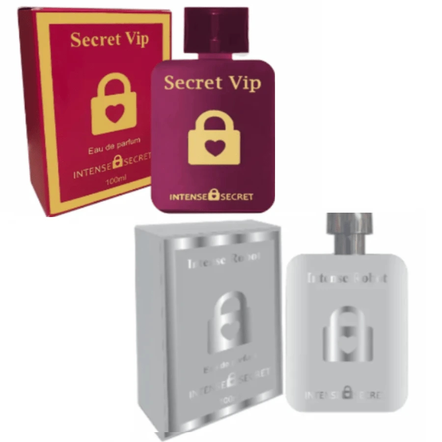 Kit Intense Secret Colônia Femina Secret Vip + Colônia Masculina ...