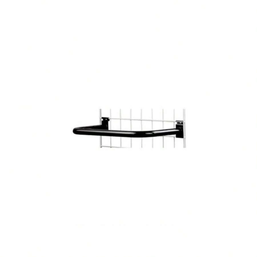 U-Shaped Black Hangrail For Wire Grid - Black - For Grid Wall Or Slat ...
