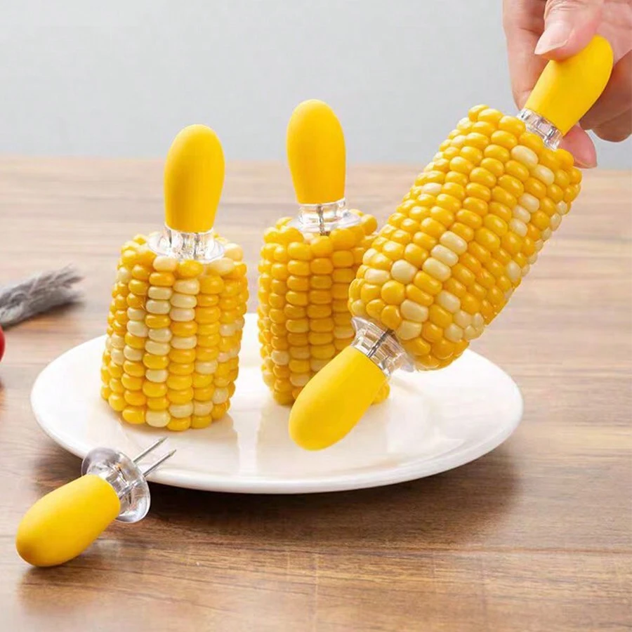 2pcs Stainless Steel Corn Cob Holders, Corn Holders Set, Corn On The ...