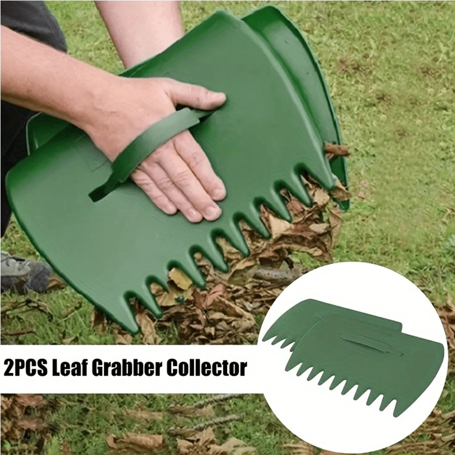 2 peças Conjunto Portátil Catarro de Lixo com Garra e Rastelo Manual ...