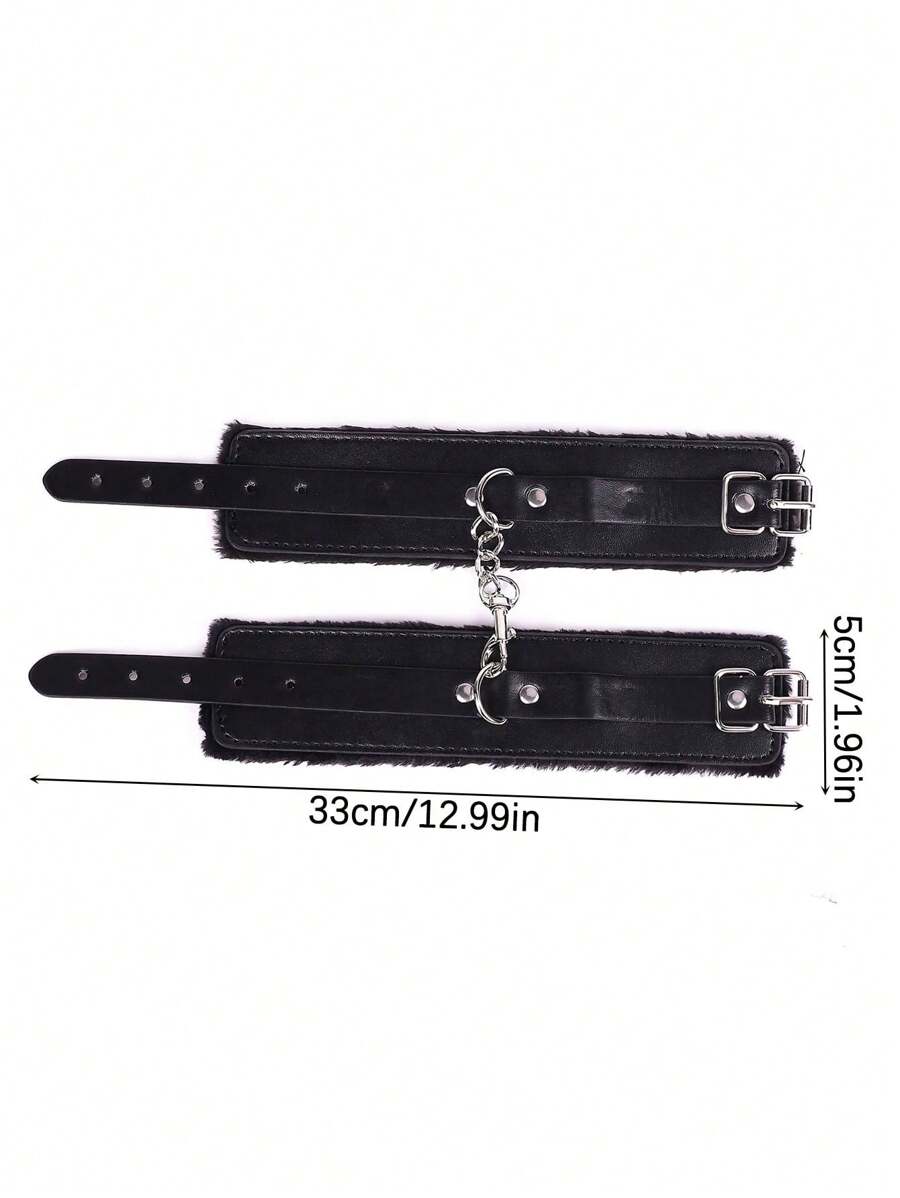 1pc Soft Material Sexual Leather Handcuffs Ankle Cuff Adult Games ...