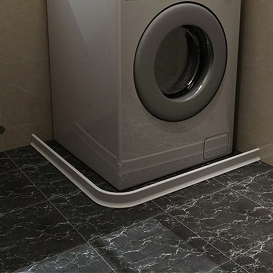 White 30mm High Water Blocking Strip, 1-Meter Installation, Bathroom ...