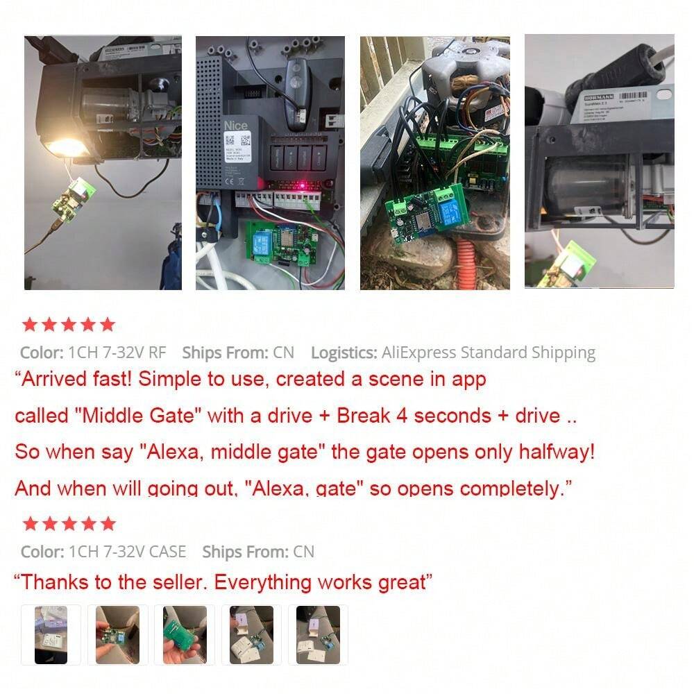 1CH WIFI Tuya Smartlife App Remote Control Controller Garage Gate Door ...