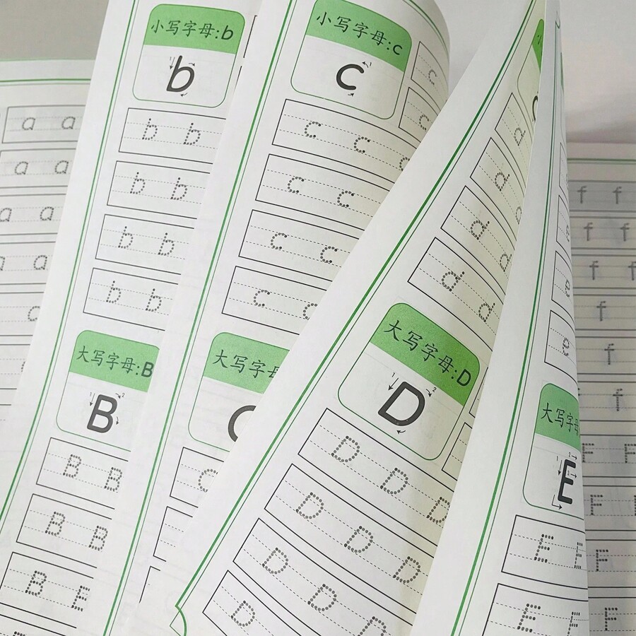 Kids English ABC Alphabet Letter Copybook Handwriting Book Standardized ...