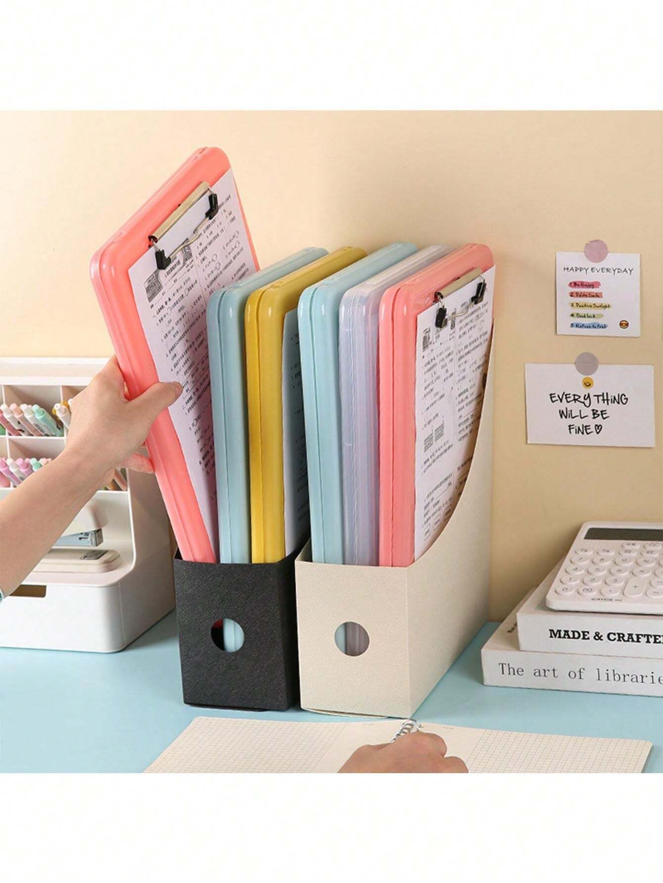 Plastic Folder Multi Color Storage Clipboard Folder Document