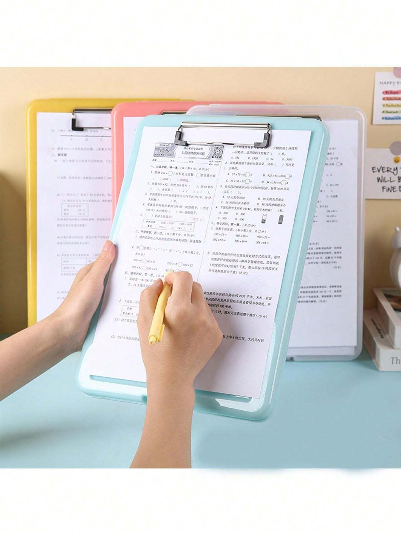 Plastic Folder Multi Color Storage Clipboard Folder Document