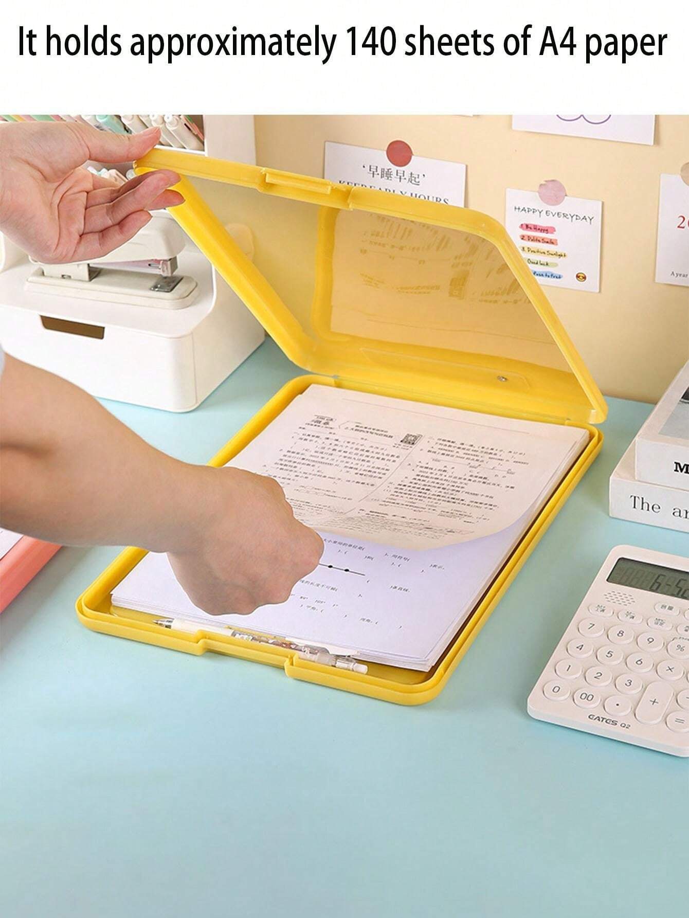 Plastic Folder, Multi-Color Storage Clipboard Folder, Document ...