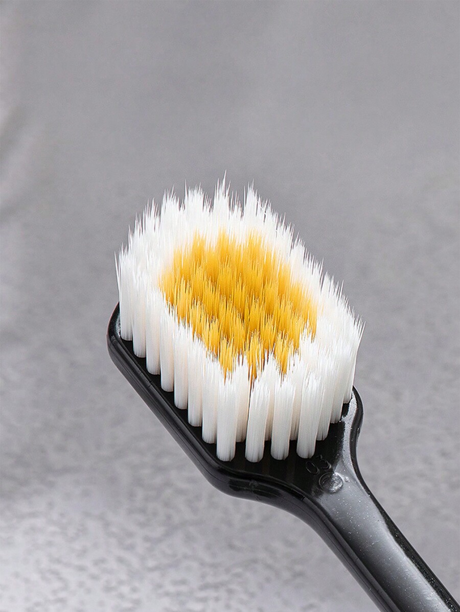 Set Of 3 Wide-Head Soft Bristle Toothbrushes For Home Use, Gum ...