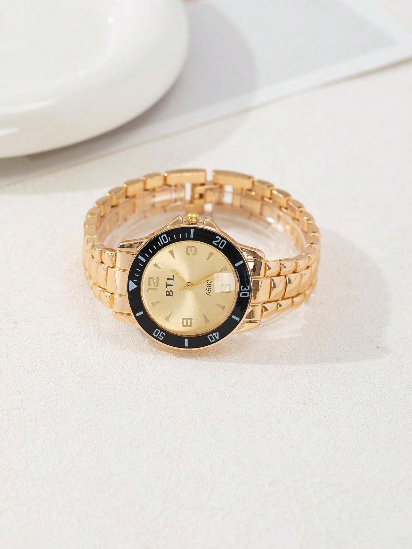 Reloj de mujer de movimiento de cuarzo de lujo de moda con correa de ...