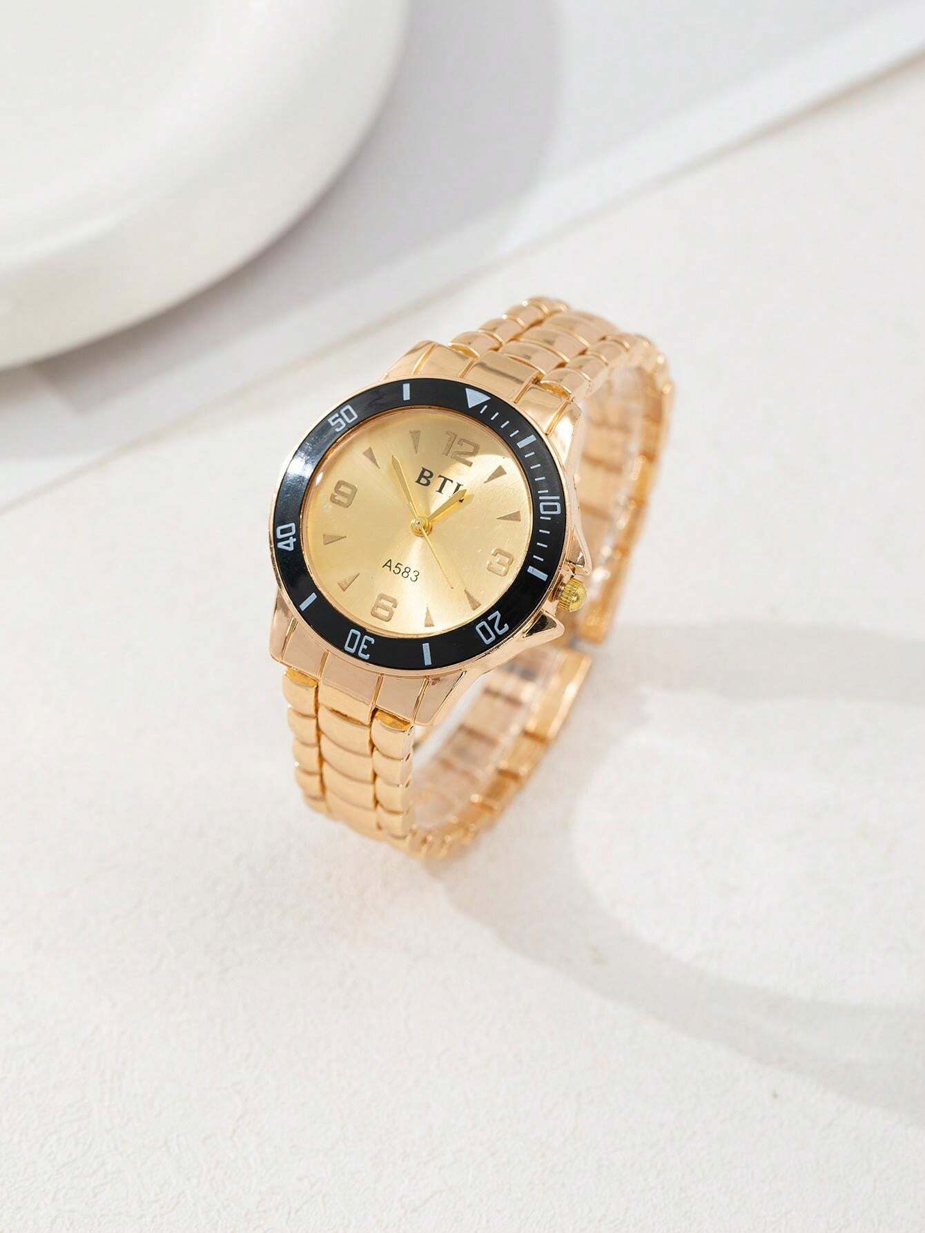 Reloj de mujer de movimiento de cuarzo de lujo de moda con correa de ...