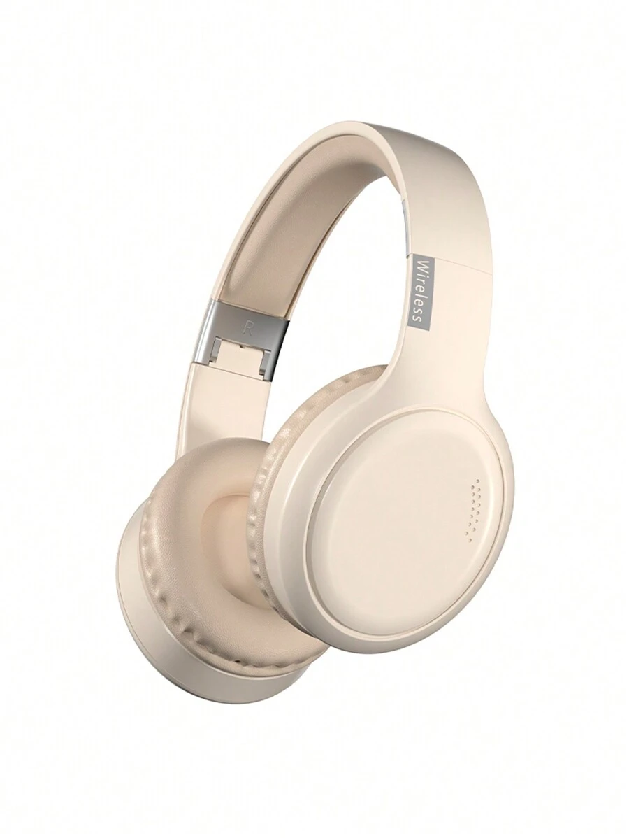 Pink Wireless Headset Hi-Fi Earphone Foldable Over-Ear Headphones ...