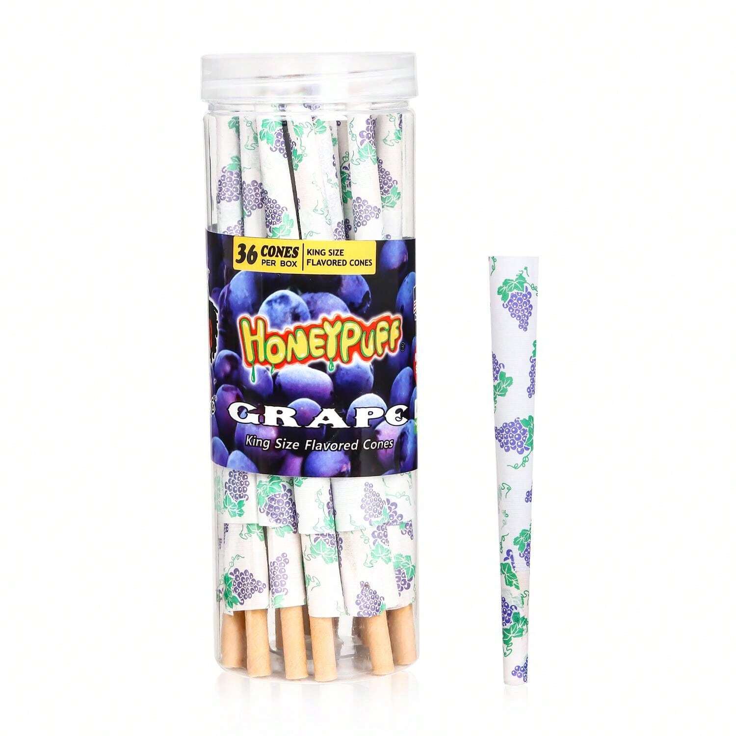 36pcs, Fruit Flavored Pre-Rolled Cones, Tapered Paper With Tips On The ...