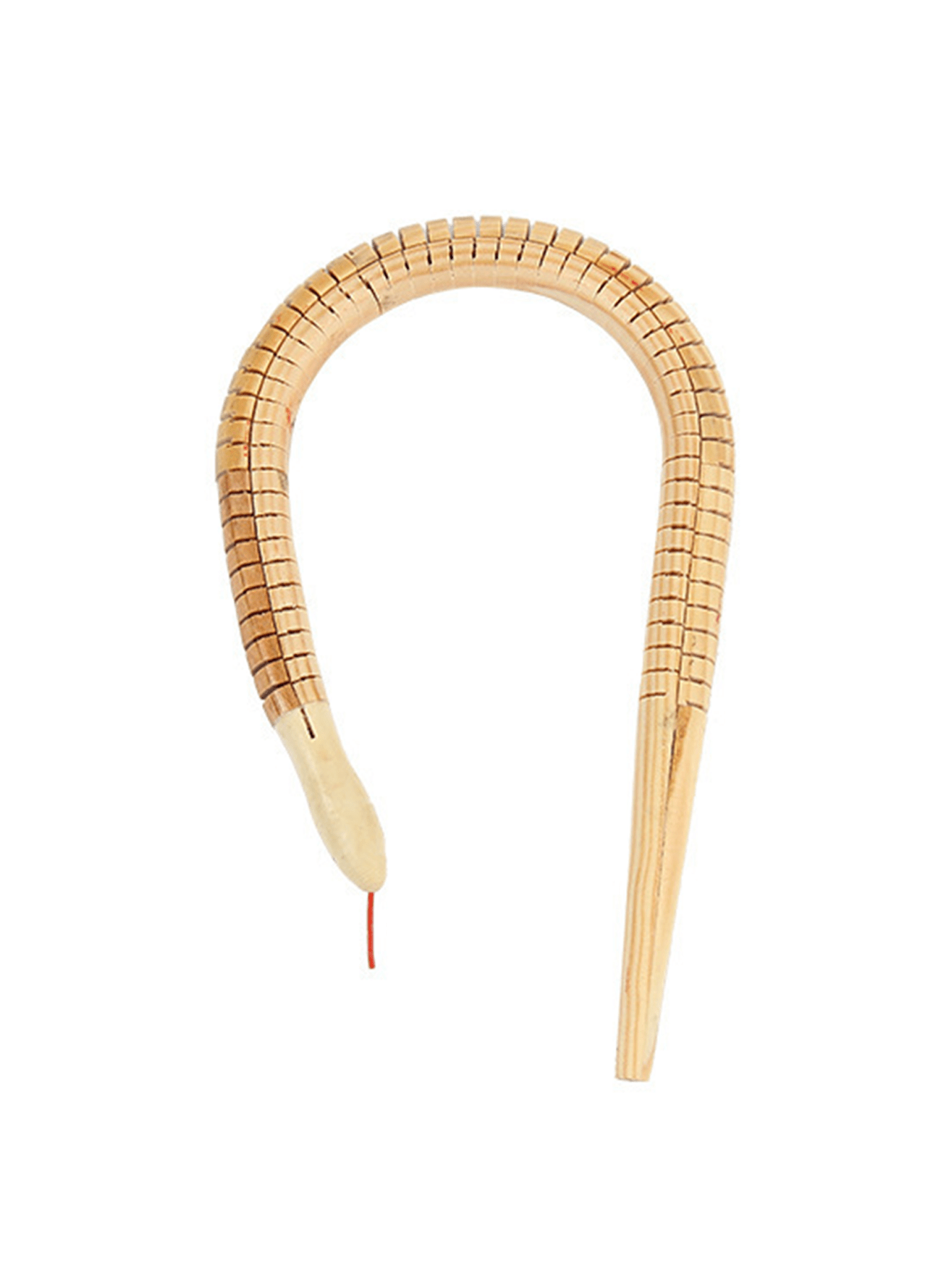 1 Pc Wooden Simulation Animal Snake Model Toy 50cm Round Head Snake ...