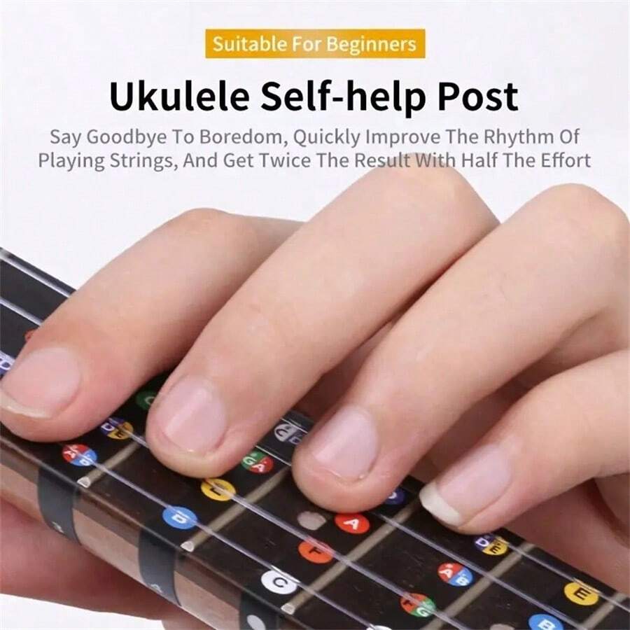 Ukulele Sticker For Neck And Fretboard, With Clear Note And Scale ...
