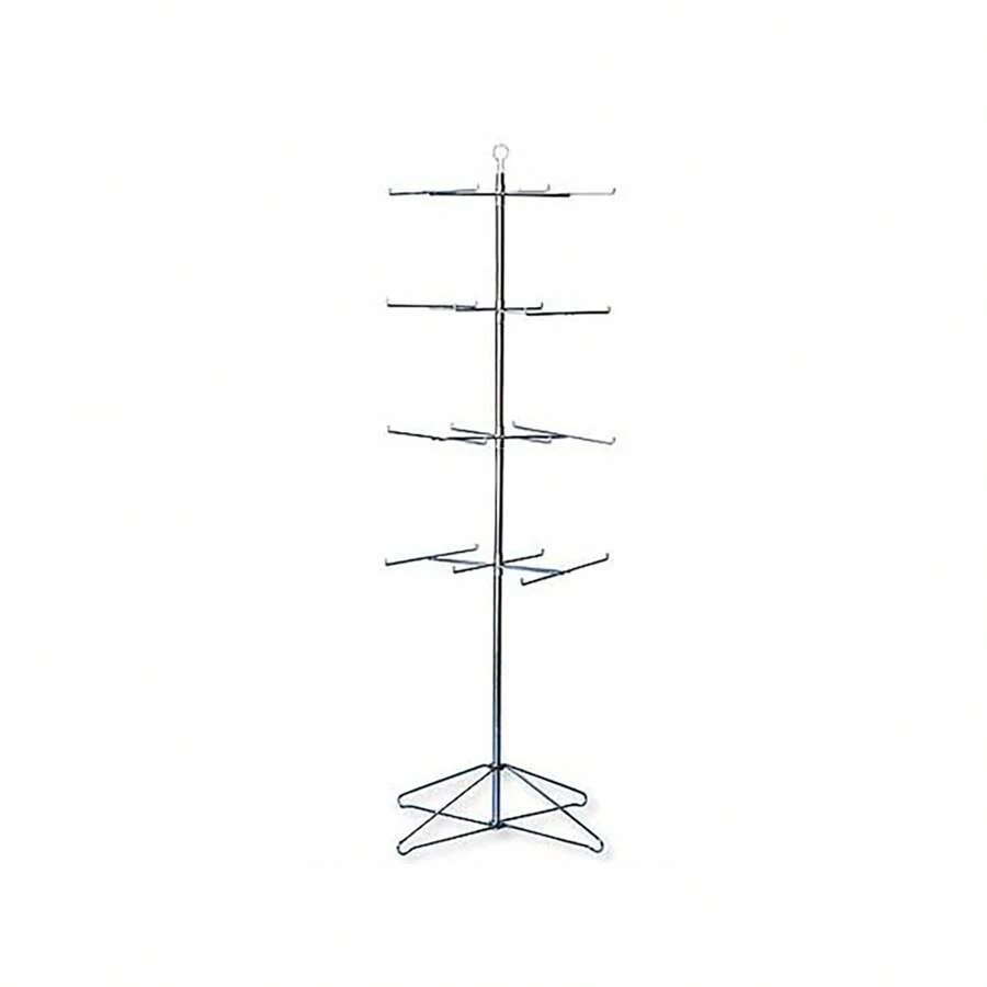 4-Tier Chrome Wire Spinner Rack (4 Tiers - Space 12" Apart) - Rotating ...