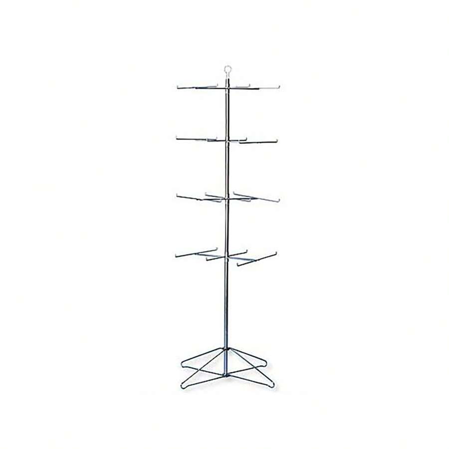 4-Tier Chrome Wire Spinner Rack (4 Tiers - Space 12" Apart) - Rotating ...