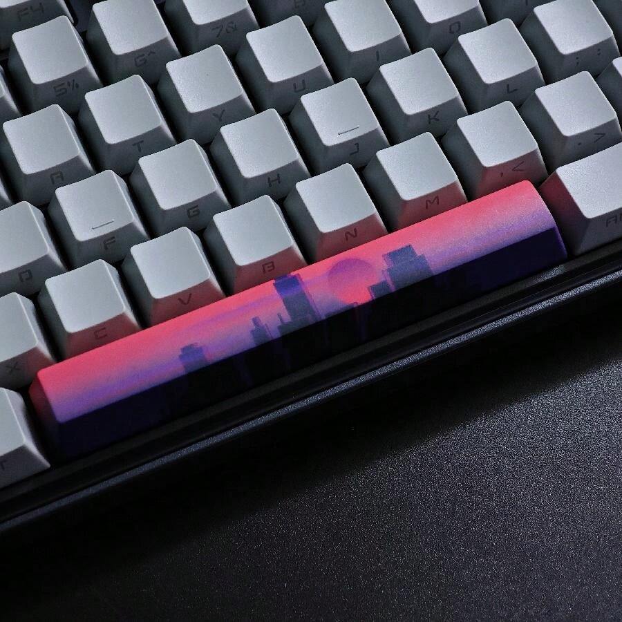 (Only Keycaps)12 Keys Cute Keycaps Sunset Theme OEM Profile PBT Dye-Sub ...