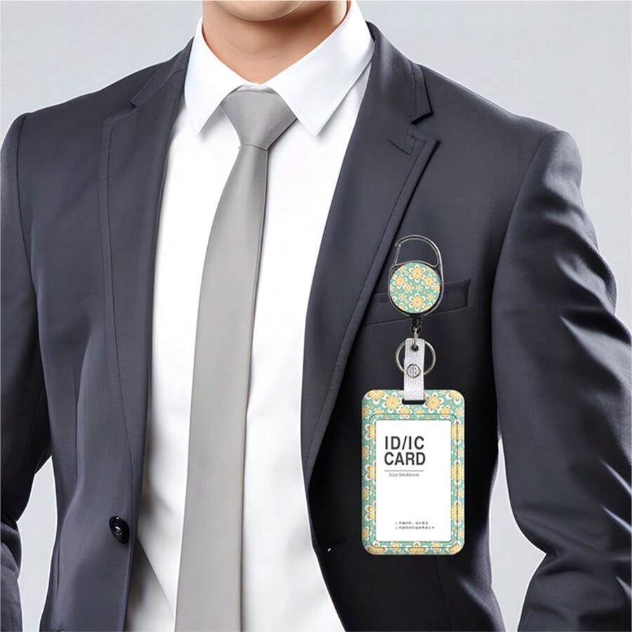 Retractable Work Card Holder, Plastic Card Holder, Detachable Neck ...