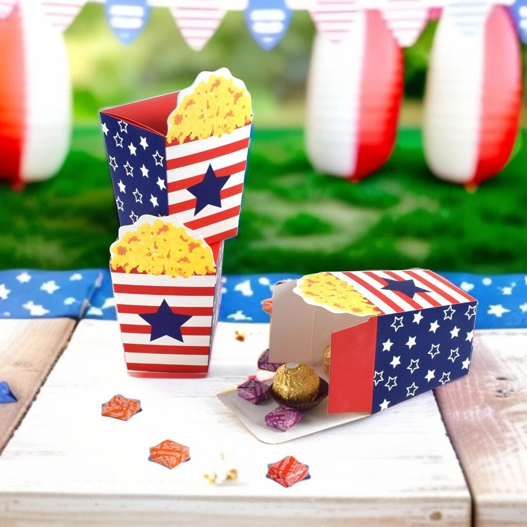 Independence Day Party Candy Boxes Small Size July 4th Gift Packaging ...
