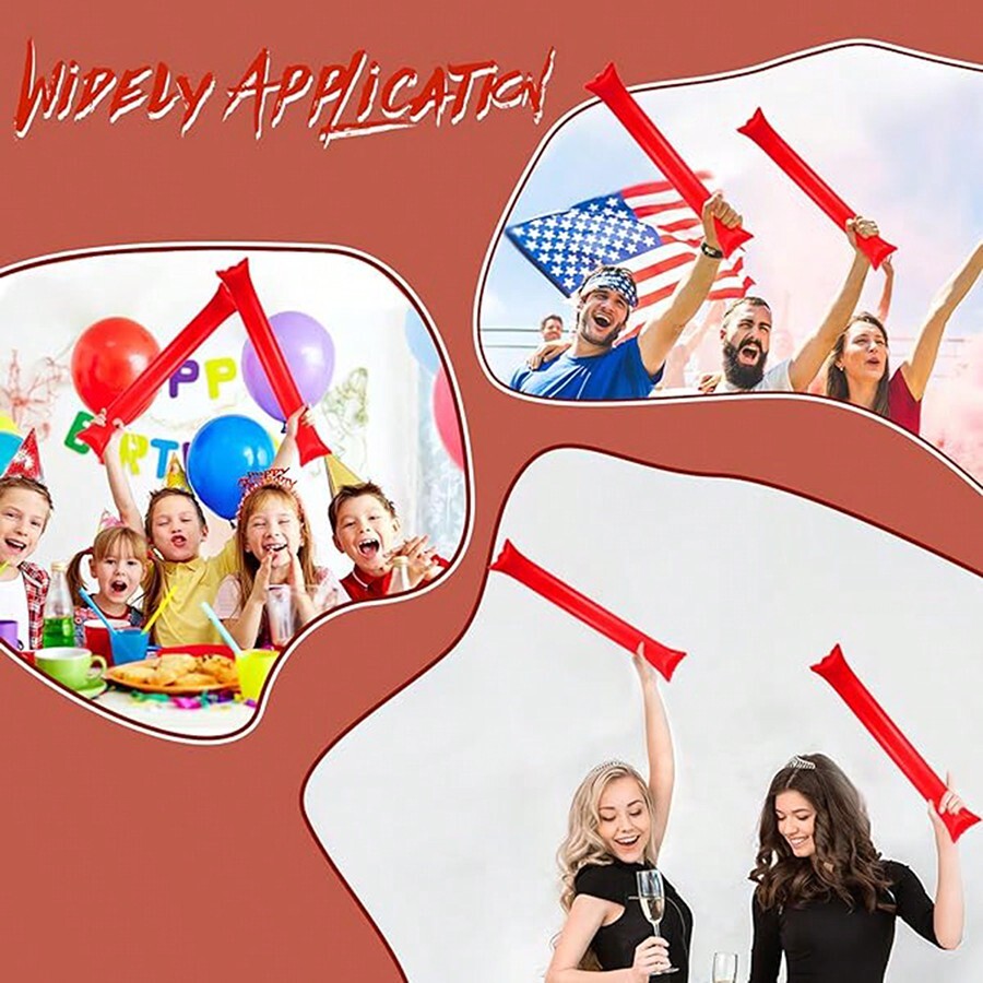 8pcs Random Color Inflatable Cheering And Beating Stick, Party And Mood ...