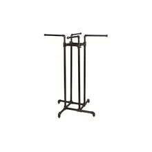 SSWBasics Heavy Duty Adjustable Pipe 4-Way Clothing Display Rack ...