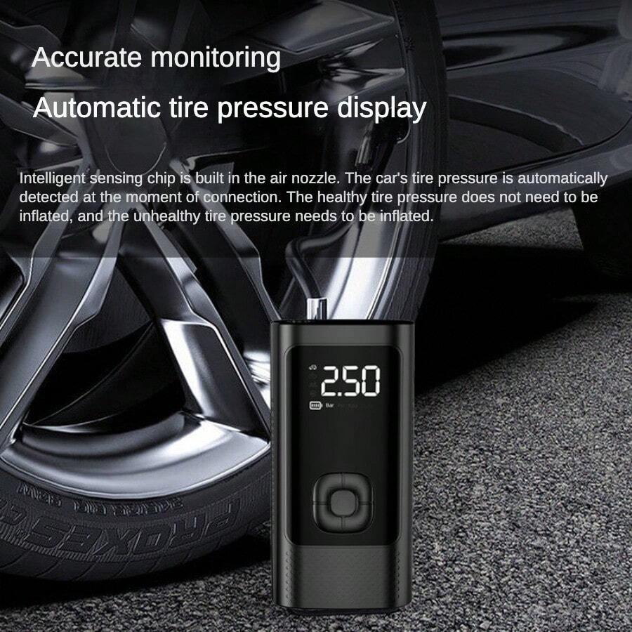 Car Mounted Inflation Pump Wireless Portable Car Digital Display ...