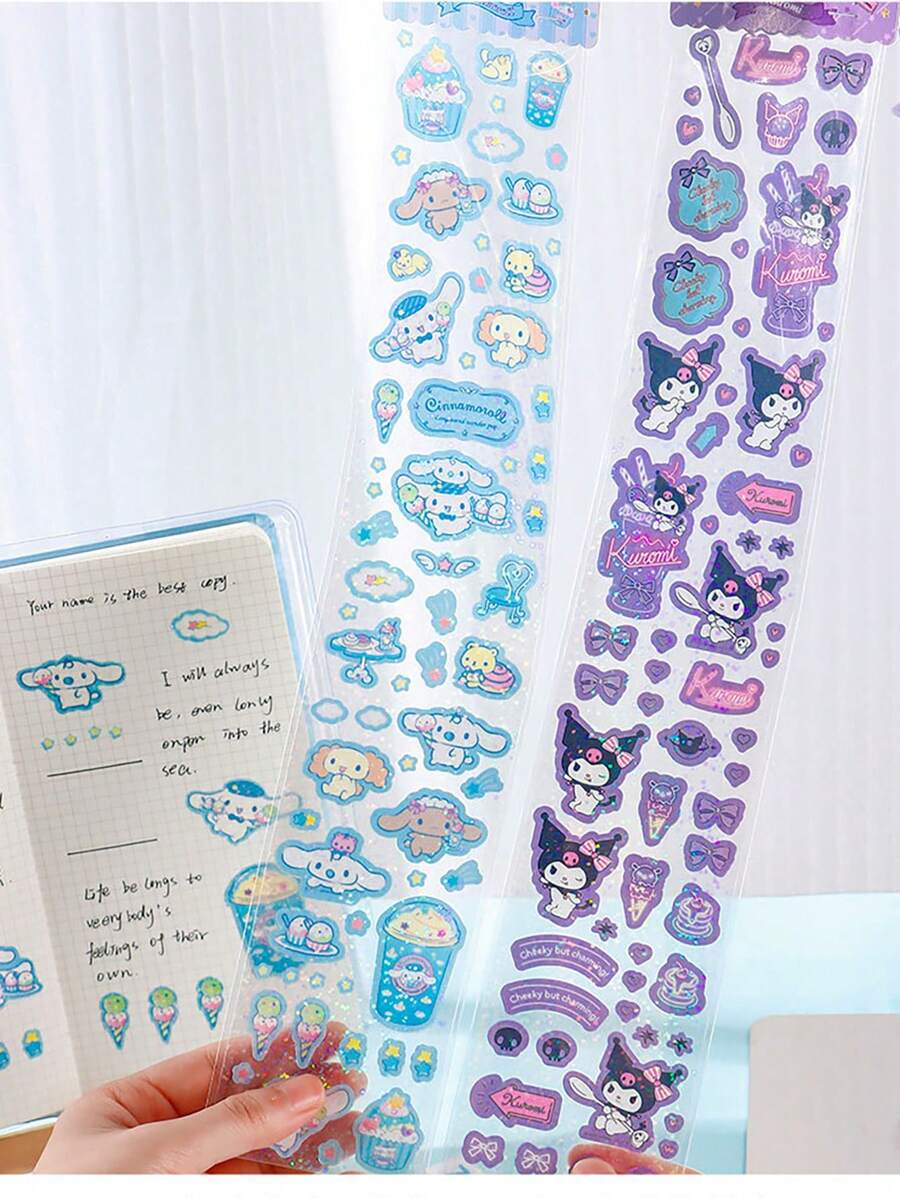 4 Rolls/Set Sanrio Licensed Korum I, Melody, Kitty, Cinnamoroll ...