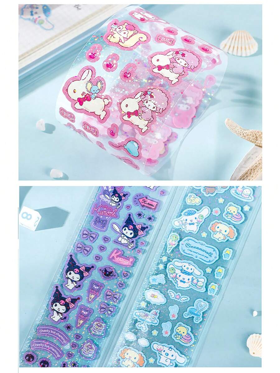 4 Rolls/Set Sanrio Licensed Korum I, Melody, Kitty, Cinnamoroll ...