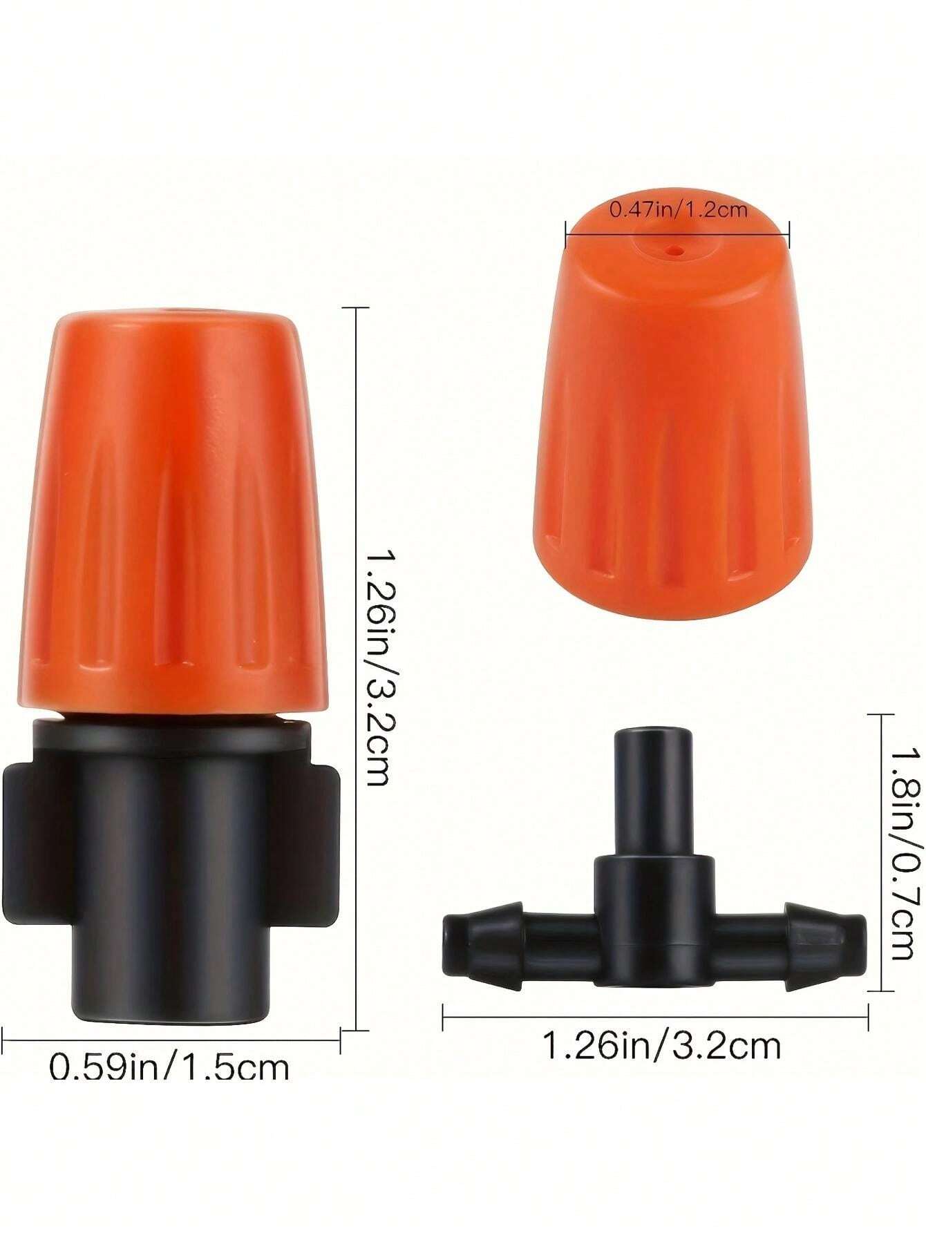 Garden Drip Irrigation System Red Double Outlet Dripper Micro Sprinkler ...