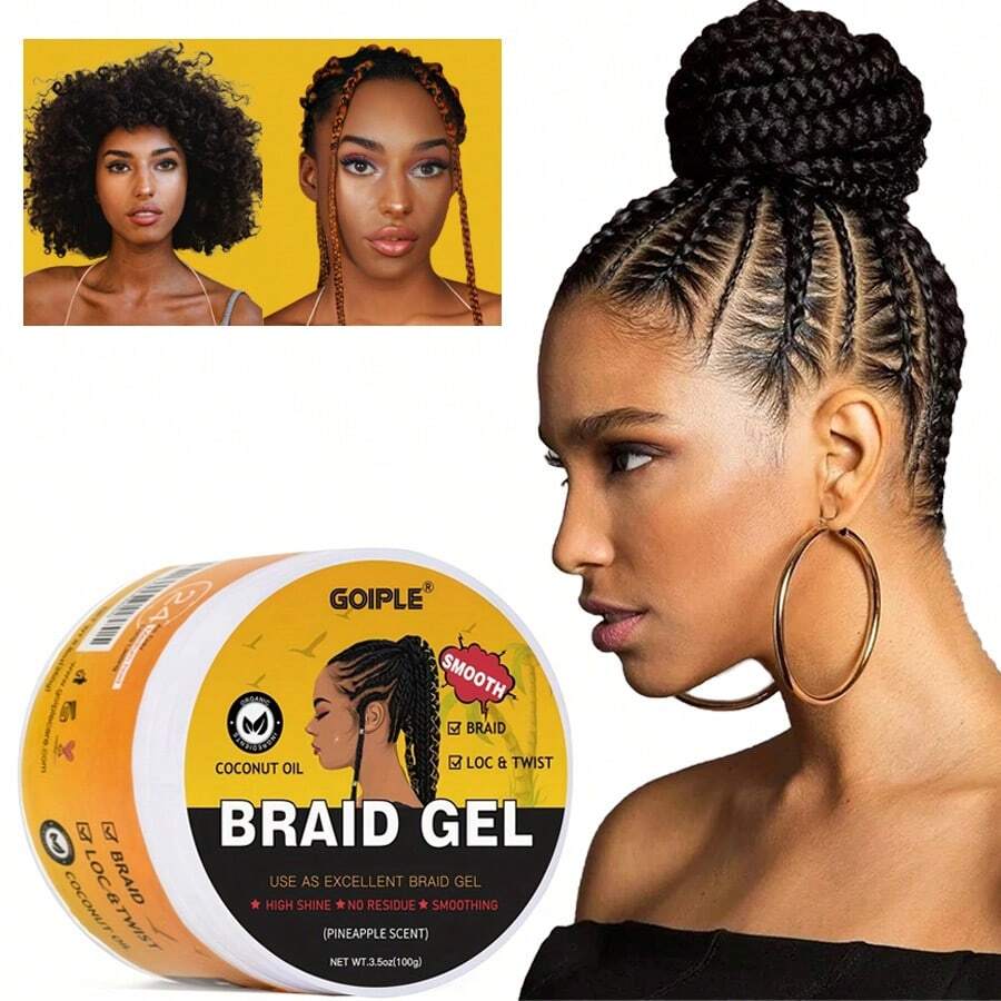 3.5oz/ 100g Locks Braid Gel Strong Hold Lock And Twist Wax Long Lasting ...