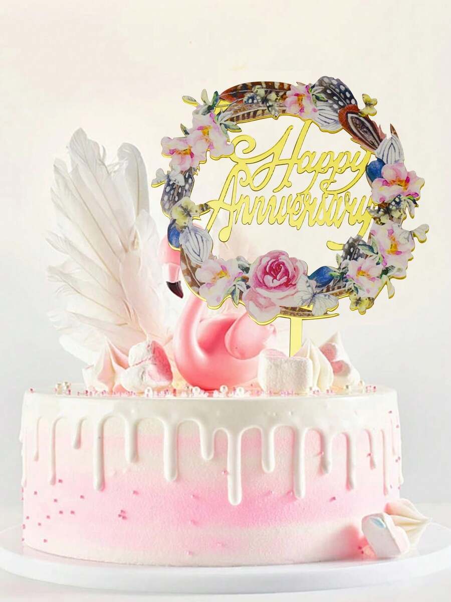1pc-Wedding Anniversary Cake Topper | SHEIN USA