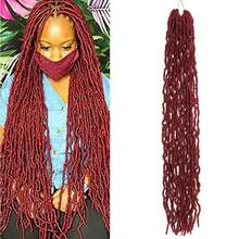 HONG SHI JIA 36-Zoll-Faux-Locs Synthetische Crochet Braids Haarlocken ...