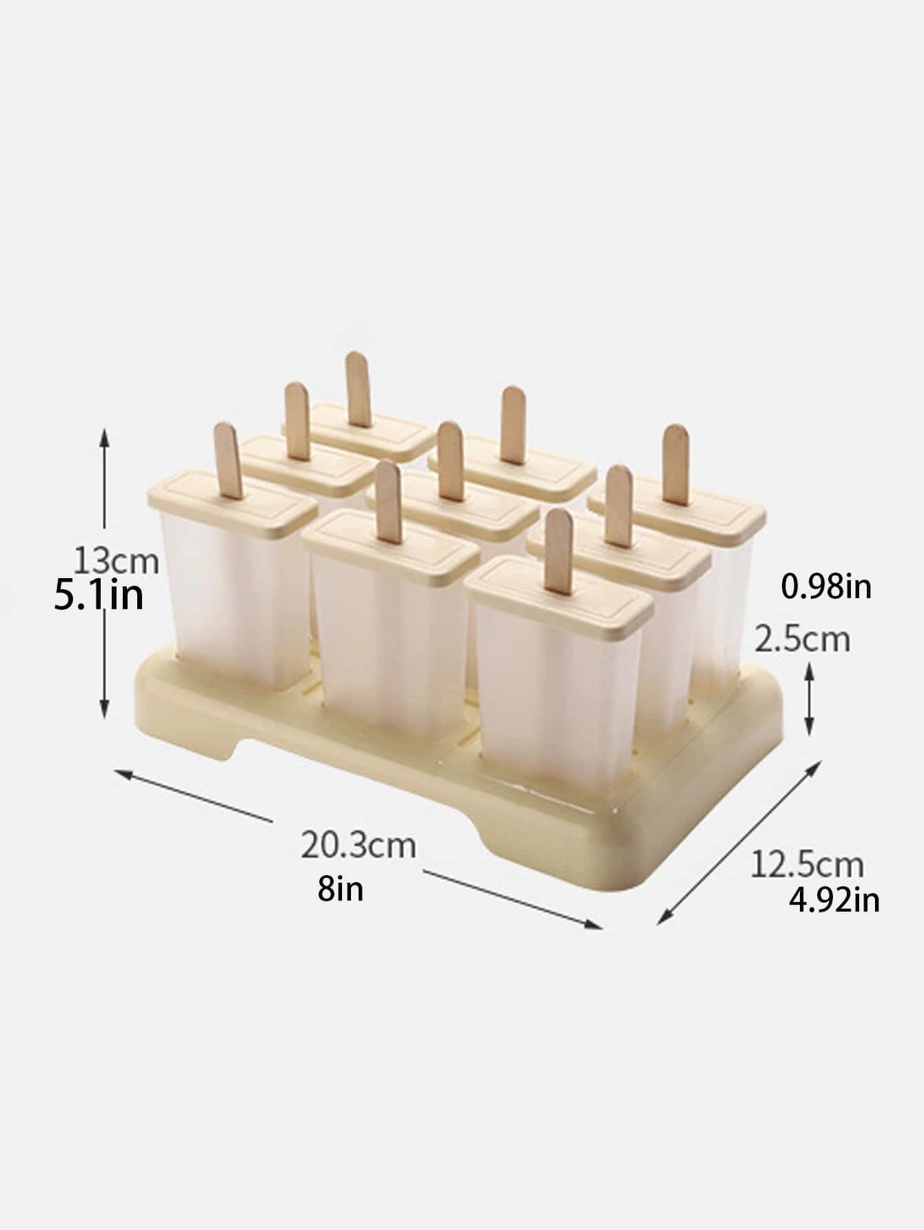 1pc Ice Cream Mold Homemade Ice Cube Box With Ice Cream Bars, Ice Cream ...
