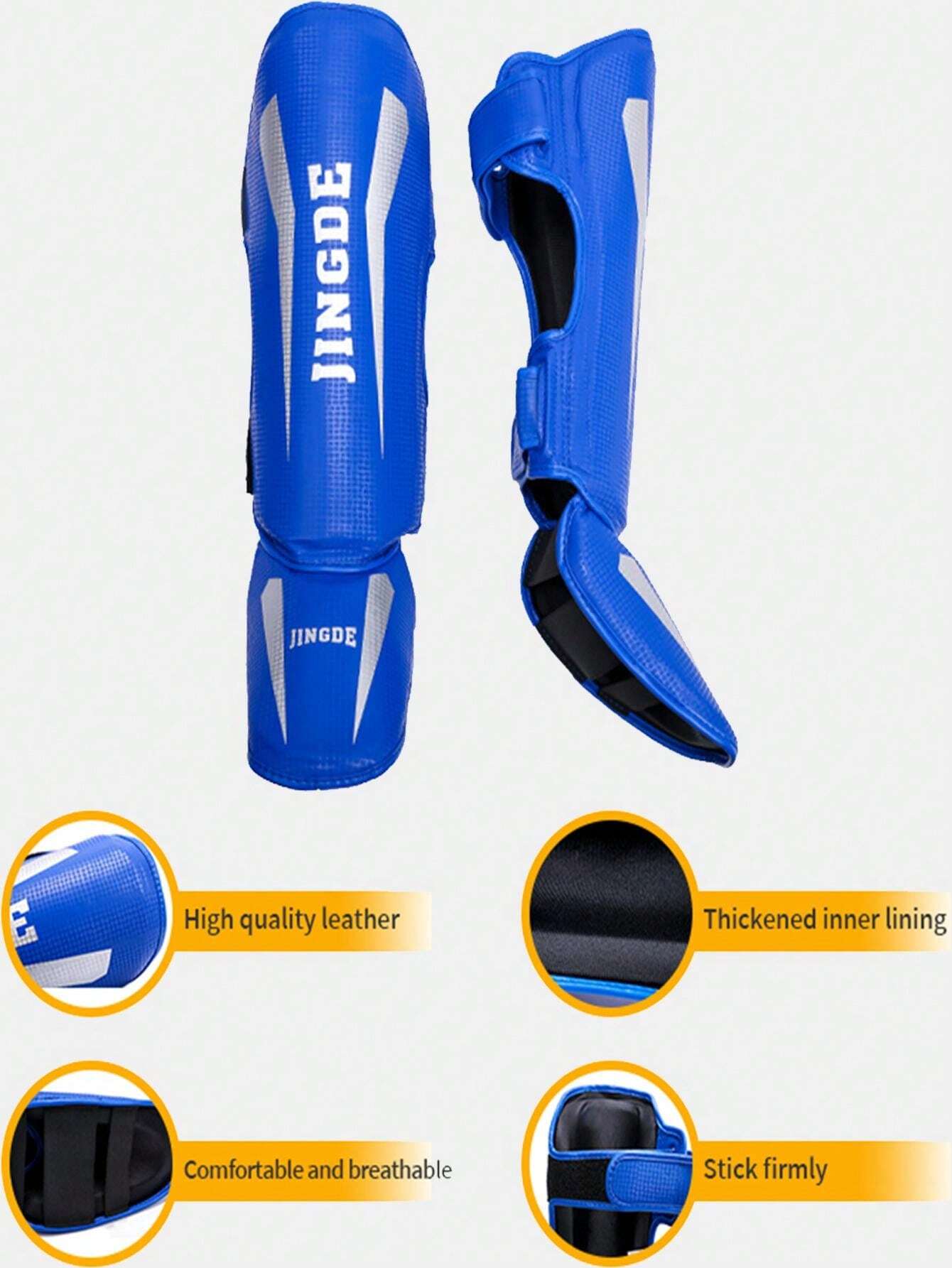 1 Pair Of Muay Thai Leg Guards For MMA Fight, Kickboxing And Taekwondo ...