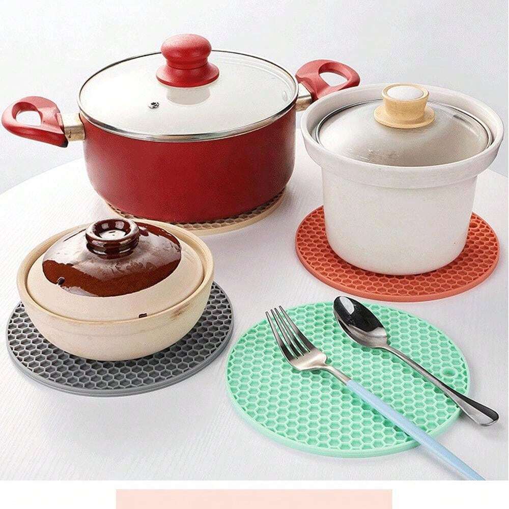 1 Pc Thermal Insulation Mat, Cup Mat, Pot Mat, Silicone Material, High ...