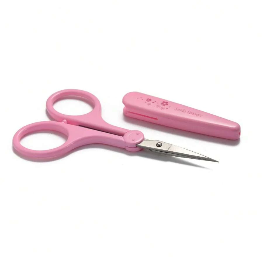 Stainless Steel Round-Tip Eyebrow And Nose Hair Trimming Scissors ...
